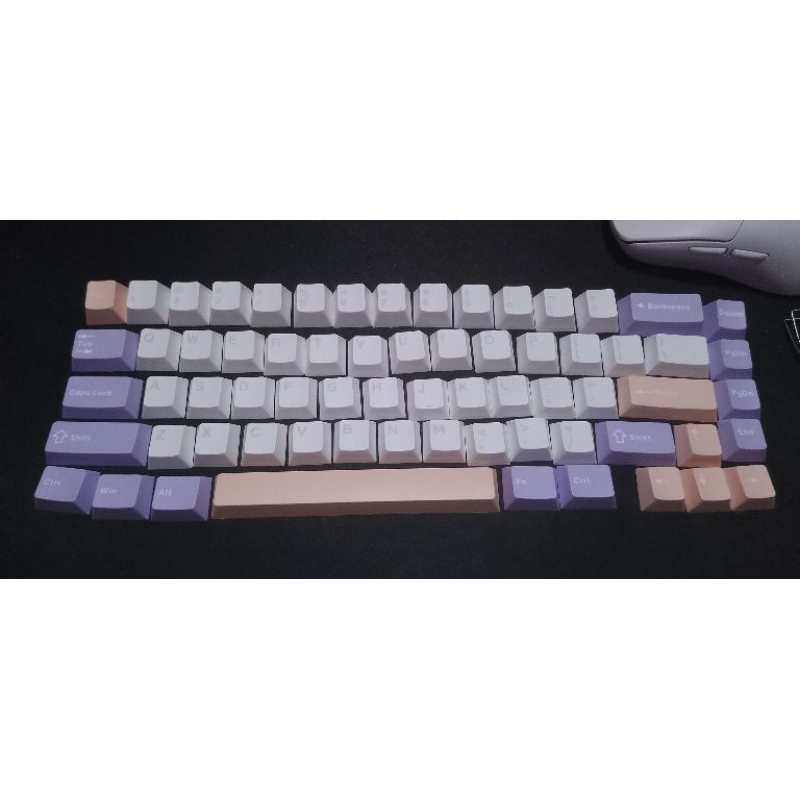 Jual keycaps copotan Aula F65 tripletone PBT double shot for layout 65/ ...