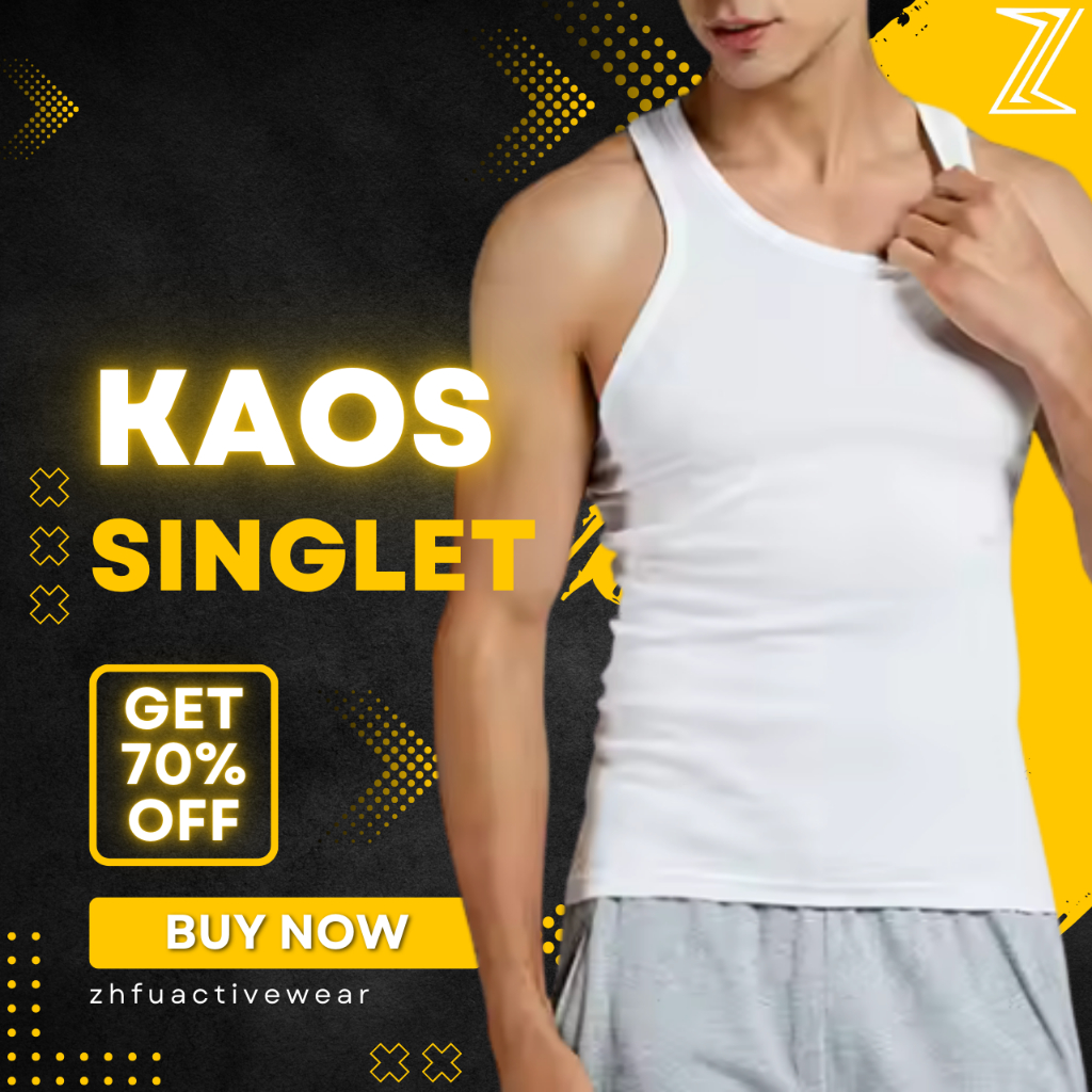 Jual Kaos Dalam Singlet Pria Dewasa SP1E Zhfu Tank Top Kaus Dalaman ...