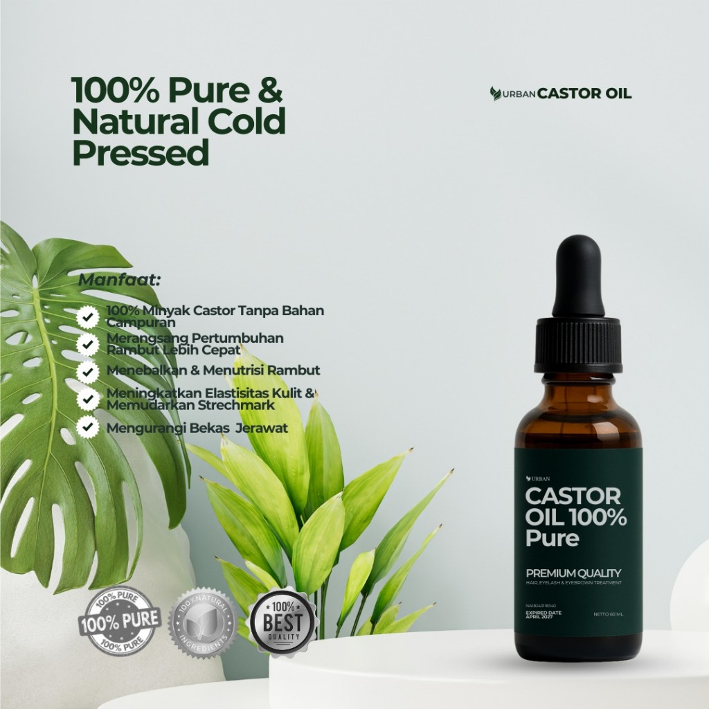 Jual URBAN Castor Oil 100% Asli - Minyak Castor Murni Penumbuh Rambut ...