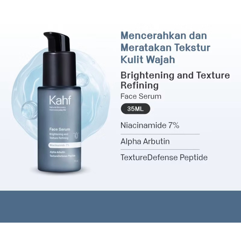 Jual kahf face serum brightening and texture refining 35 ml - serum ...