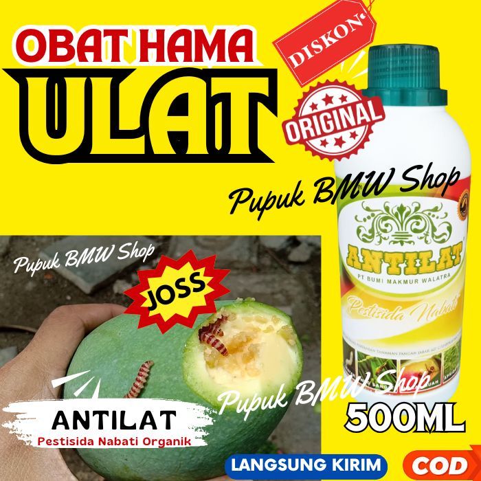 Jual Pestisida Pembasmi Ulat, Insektisida Obat Hama Ulat Belalang Wereng Walang, ANTILAT 500ML ...