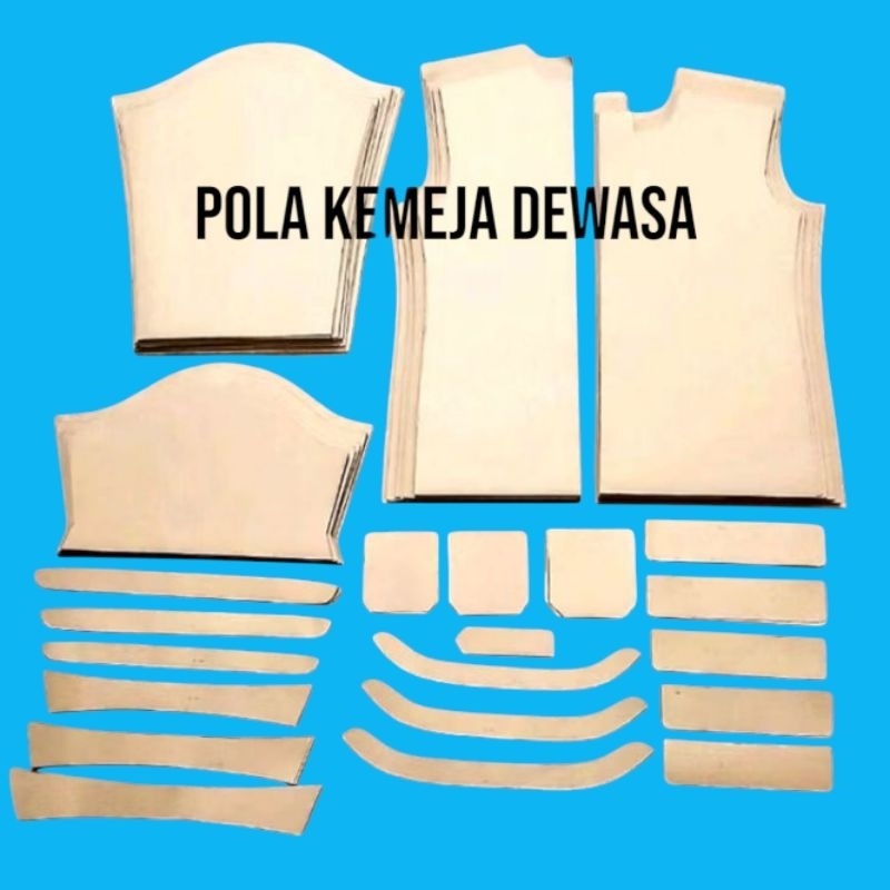 Jual AZWANI-POLA KEMEJA PRIA DEWASA (BERISI 5 SIZE) KERTAS SAMSON ...