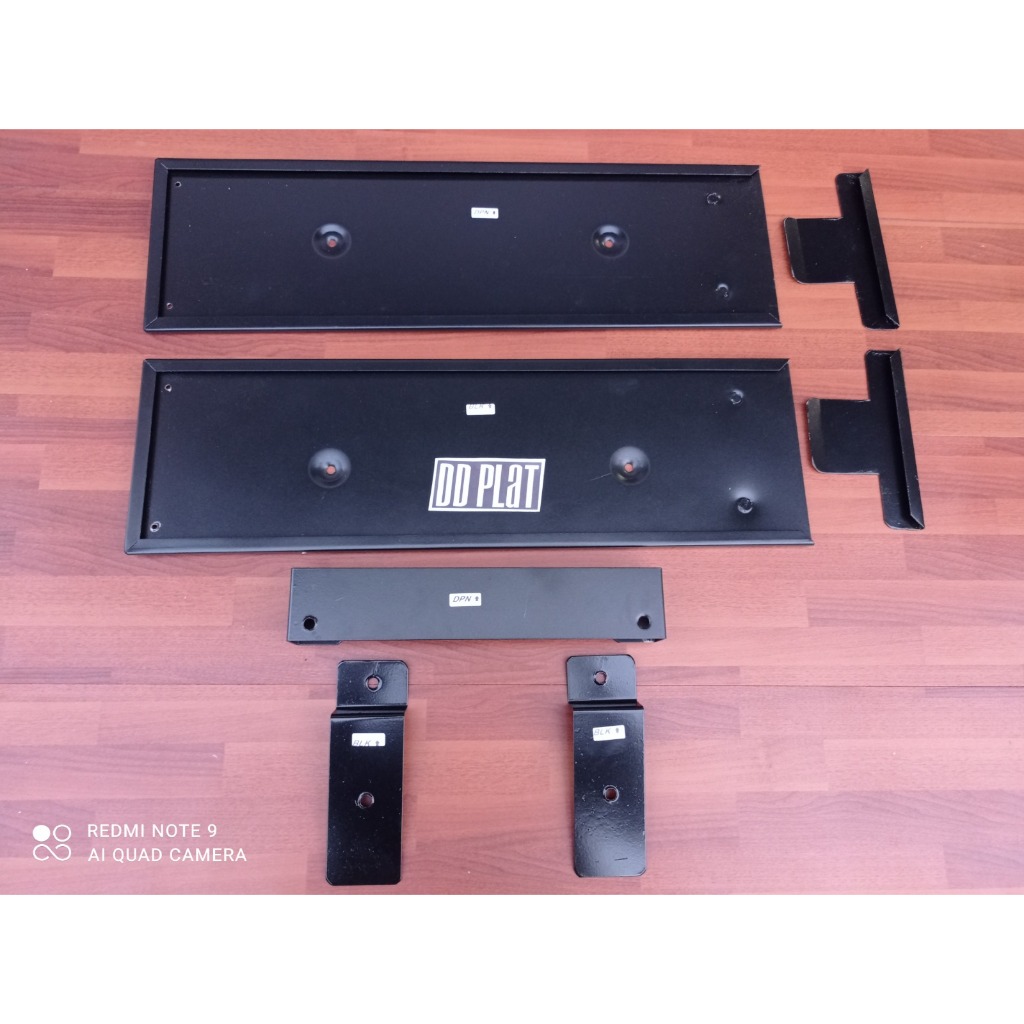 Jual Aksesoris plat nomor mobil dudukan model sisip samping hitam tanpa ...