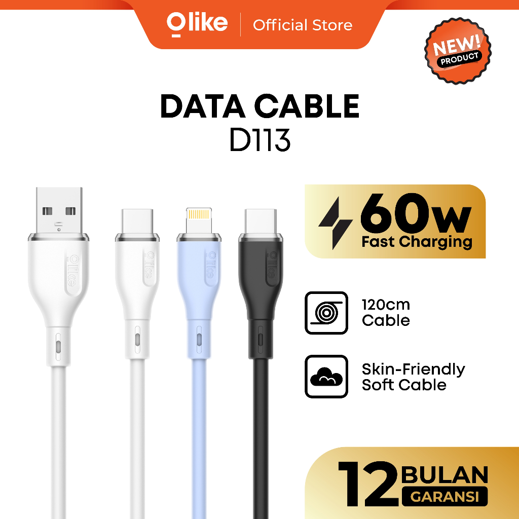 Jual OLIKE Kabel Data Fast Charging D113 C Series | 3A / 60W / 27W ...