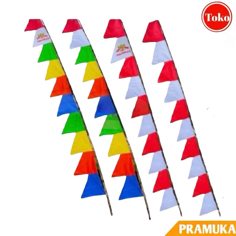 Jual Bendera Umbul-Umbul Warna Merah Putih Garuda Segitiga Zig-Zag 10 Gelombang | Shopee Indonesia