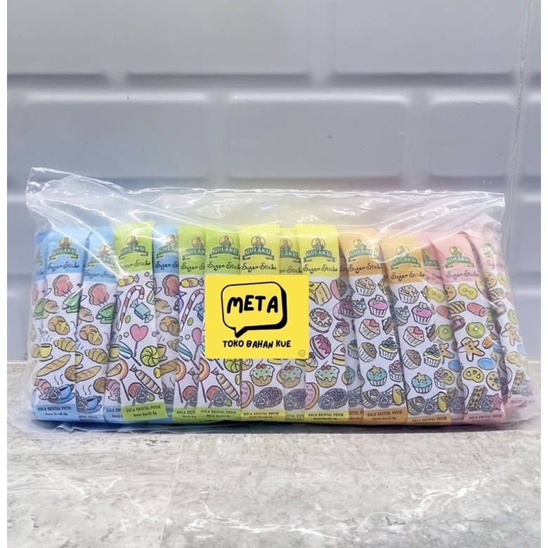 Jual GULAKU STIK 125 PCS X 8 GR / GULA SACHET / GULAKU STICK / GULAKU ...