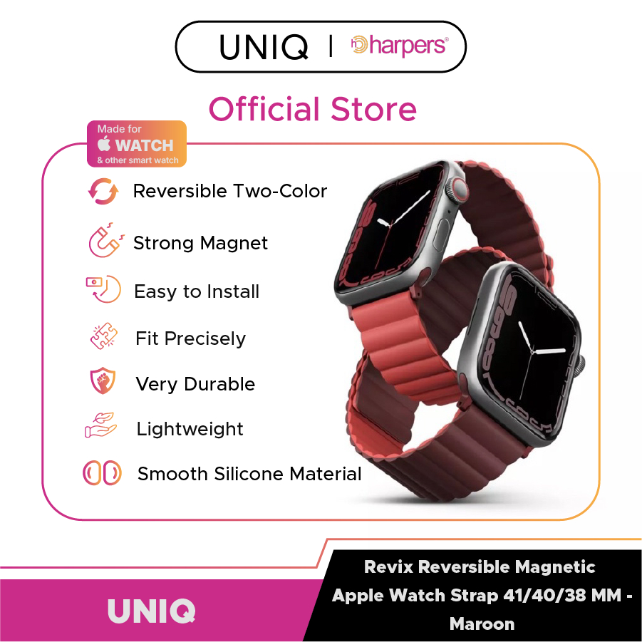 Jual UNIQ Revix Reversible Magnetic Apple Watch Strap 41/40/38 MM Tali ...