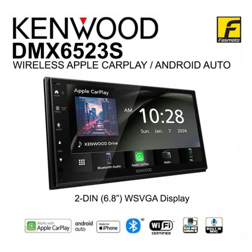 Jual KENWOOD DMX 6523S MONITOR WITH RECEIVER 6,8 INCH DIGITAL ...