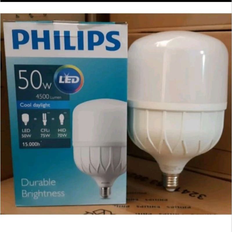 Jual lampu philips 50 watt bohlam led Philips 50w original(putih ...