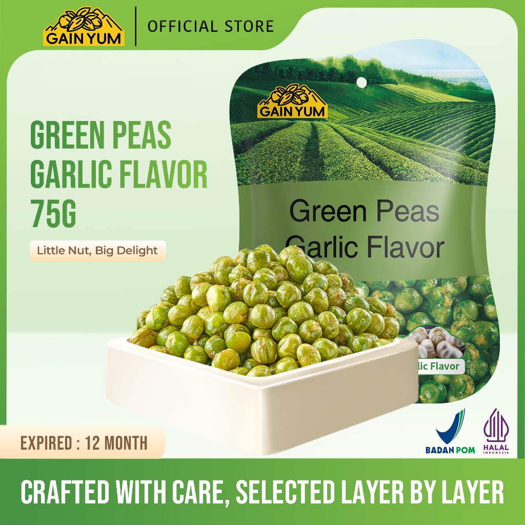 Jual Gain Yum - Kacang Polong Rasa Bawang Putih Kam Yuens Green Peas ...