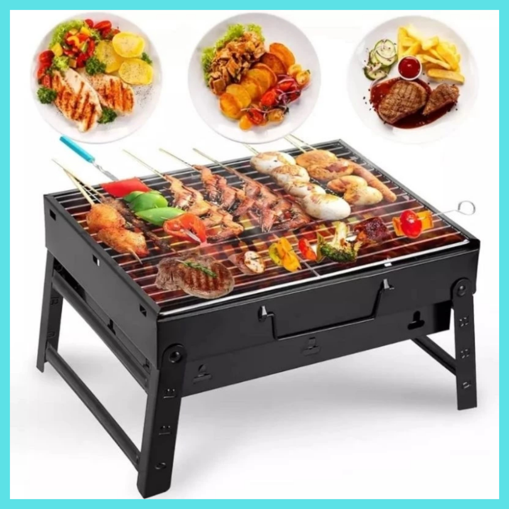 Jual Alat Panggang Portable / Pemanggang Lipat Grill BBQ Sate Sosis ...