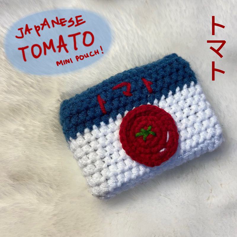 Jual [PO] JAPANESE TOMATO MINI CROCHET POUCH || CARD WALLET DOMPET ...