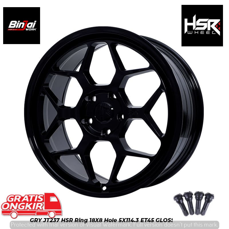 Jual velg hsr gry r18 h5x114 cocok di xpander innova crv | Shopee Indonesia