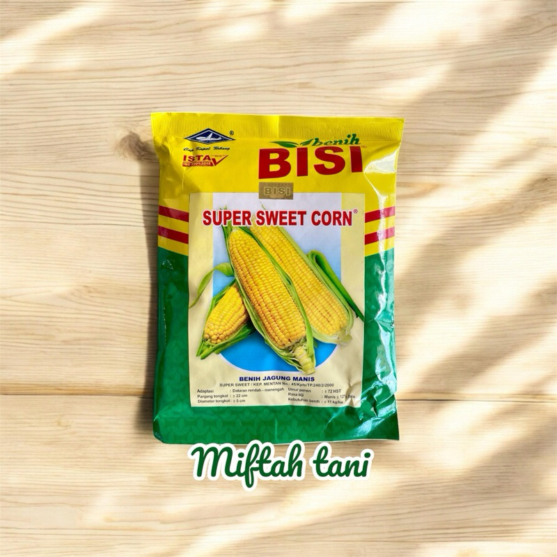 Jual benih jagung manis super sweet corn , Benih Bisi, cap kapal terbang | Shopee Indonesia