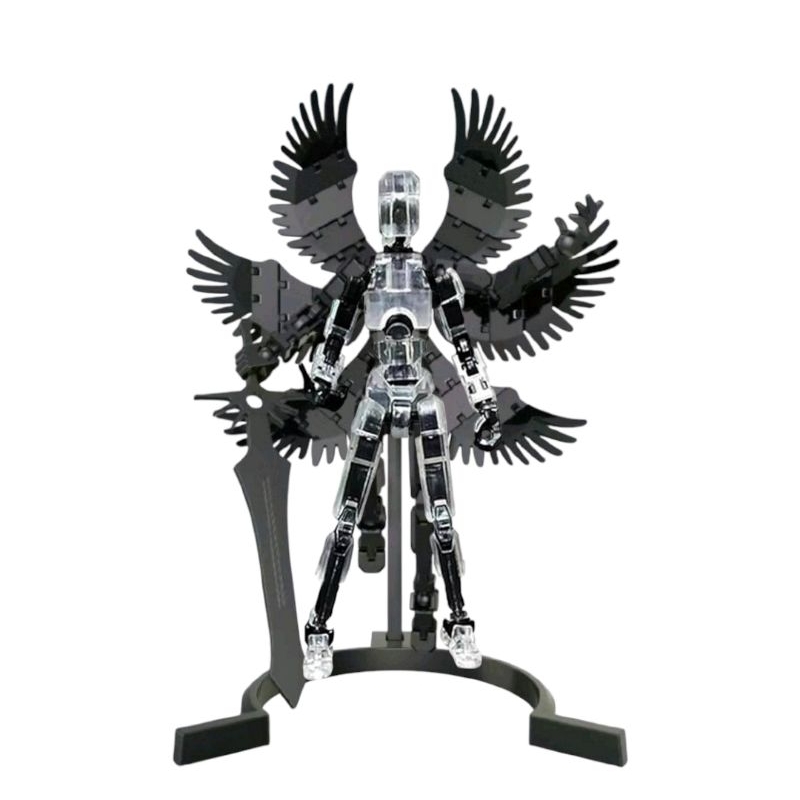 Jual Mainan brick action Figure Dummy Robot warna Transparan dengan ...