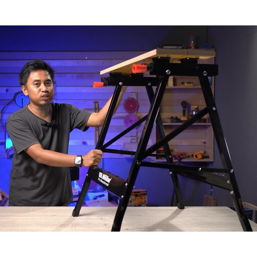 Jual Meja Kerja Tukang Kayu Portable Foldable WorkBench MOLLAR meja ...