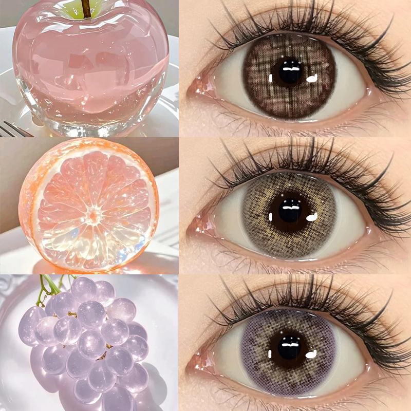 Jual (Color contact lenses)Mysticeyes softlens normal pink mata besar ...