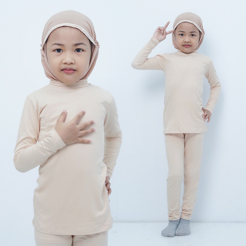 Jual Manset Anak Perempuan Rayon Premium Turtle Neck/ Baju Manset Anak ...