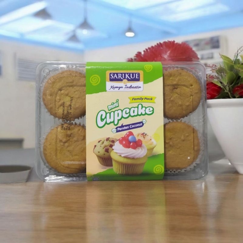Jual SARI ROTI Sari Kue Mini Cupcake Rasa Pandan Coconut makanan ...
