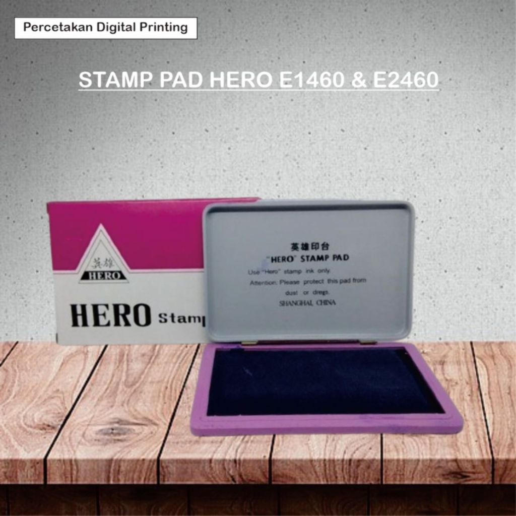 Jual STAMP PAD HERO / STEMPEL TINTA UNGU / BAK STEMPEL HERO / BAK STEMPEL / BANTALAN STEMPEL ...