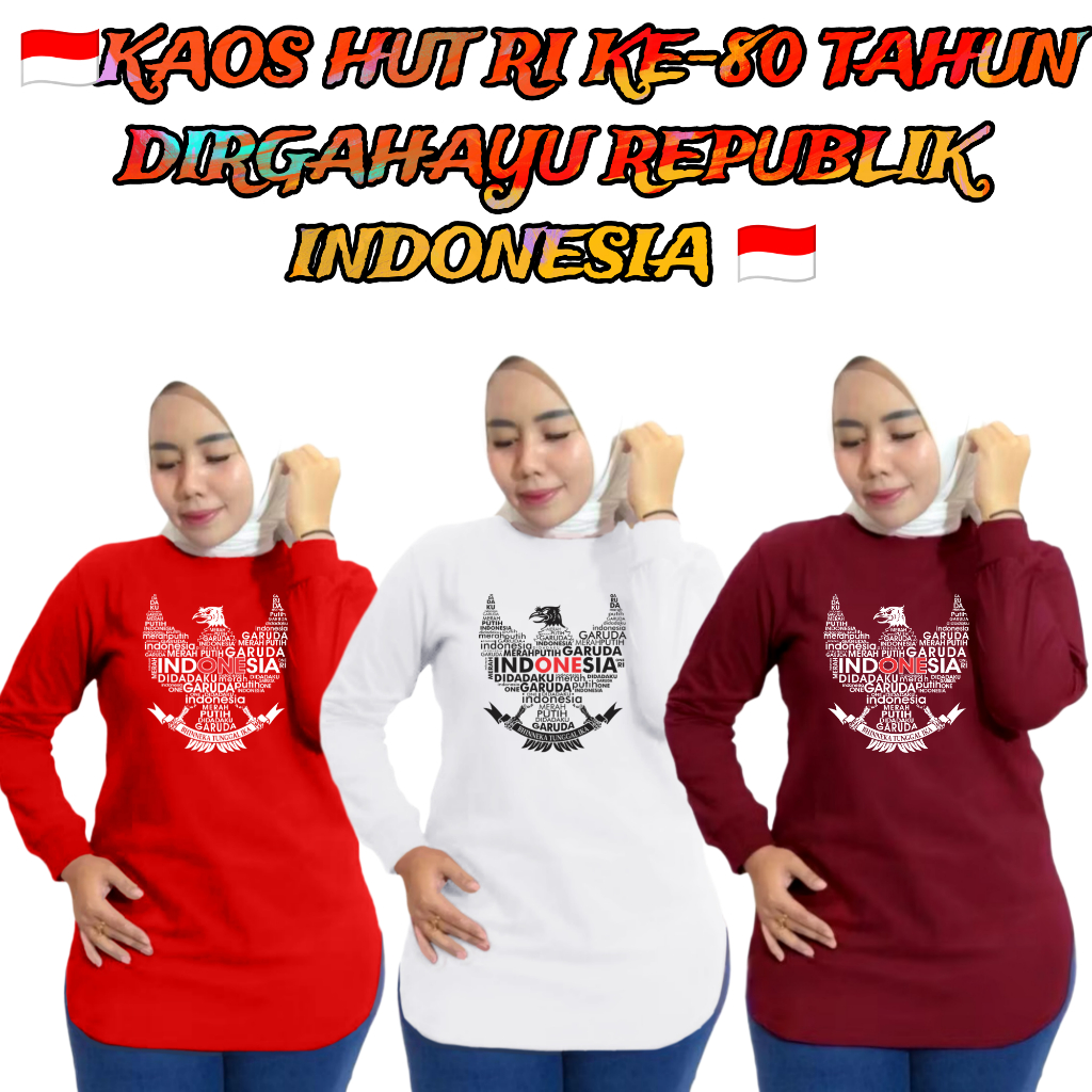 Jual Kaos Kemerdekaan 2025 Seragam Panitia Agustusan Ke-80 Model Baru Pakaian Merah Putih 17 ...