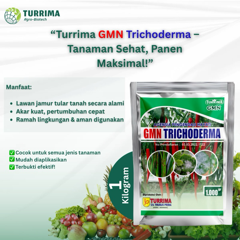 Jual TURRIMA GMN TRICHODERMA – Agen Hayati Pengendali Jamur Tanah ...