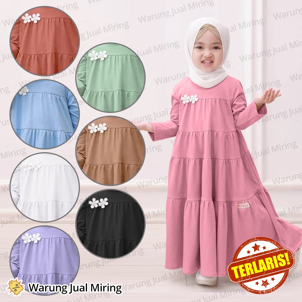 Jual Baju Gamis Anak Perempuan & Dewasa Baju Muslim Anak Perempuan ...
