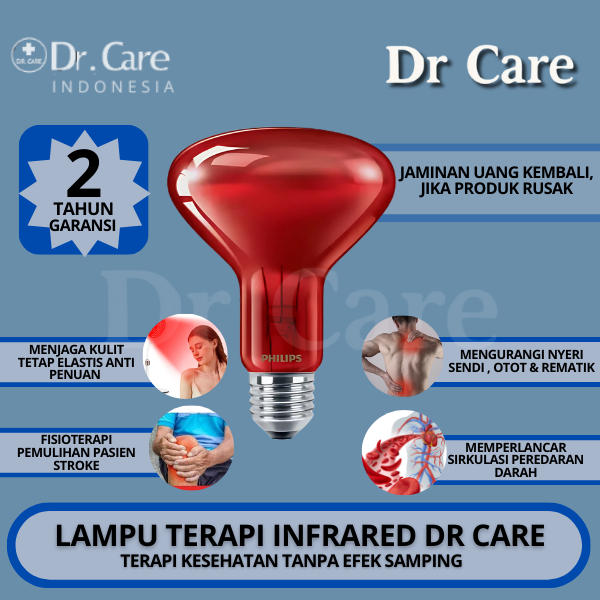 Jual Lampu Infrared Philips 100 150 250 Watt Lampu Terapi Kesehatan ...