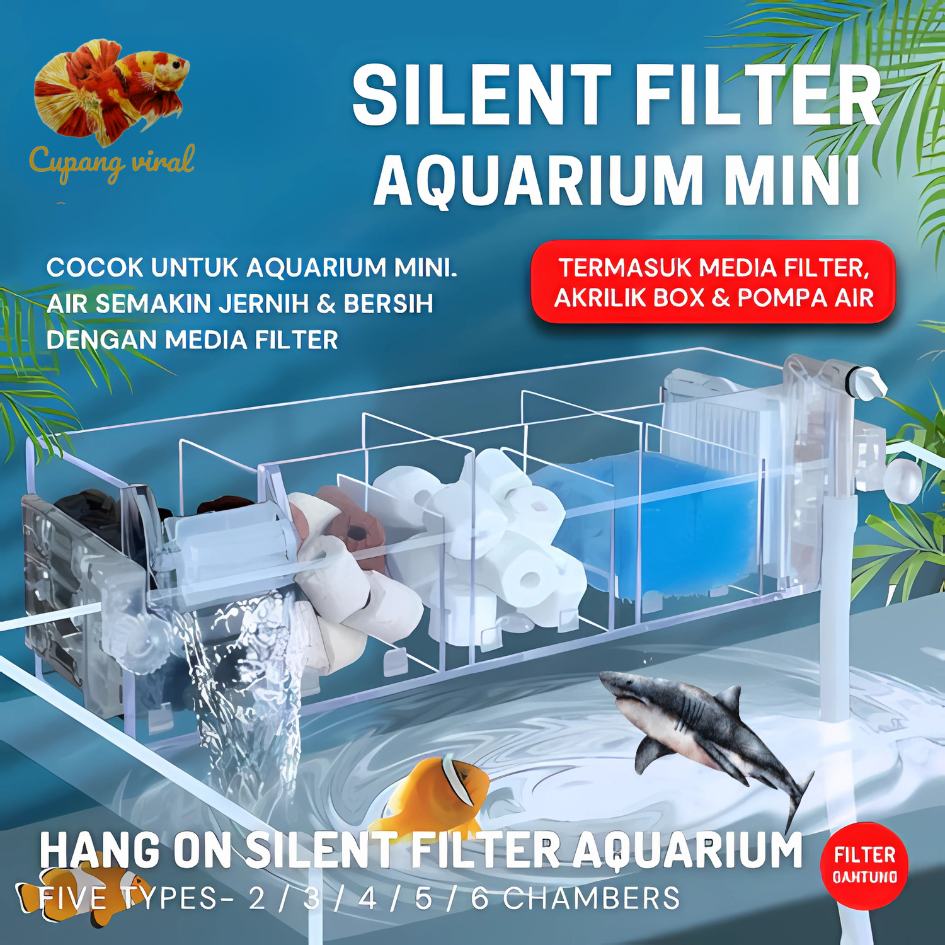 Jual Filter Akrilik Gantung Akuarium Hangon Hang on Hanging External ...