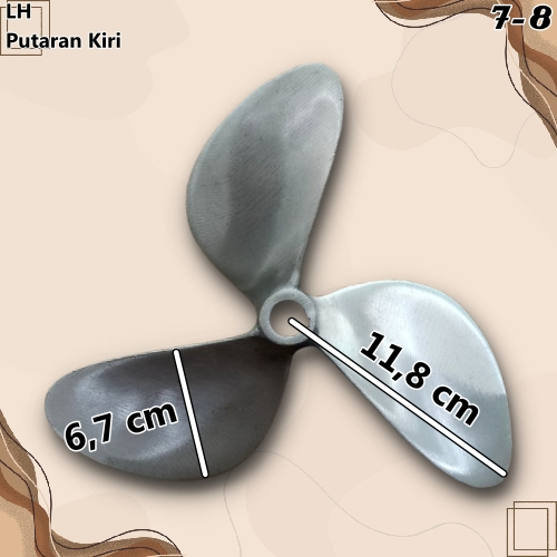 Jual Kipas Baling baling Propeller Perahu kapal no 7-8 Tipe Kodok ...