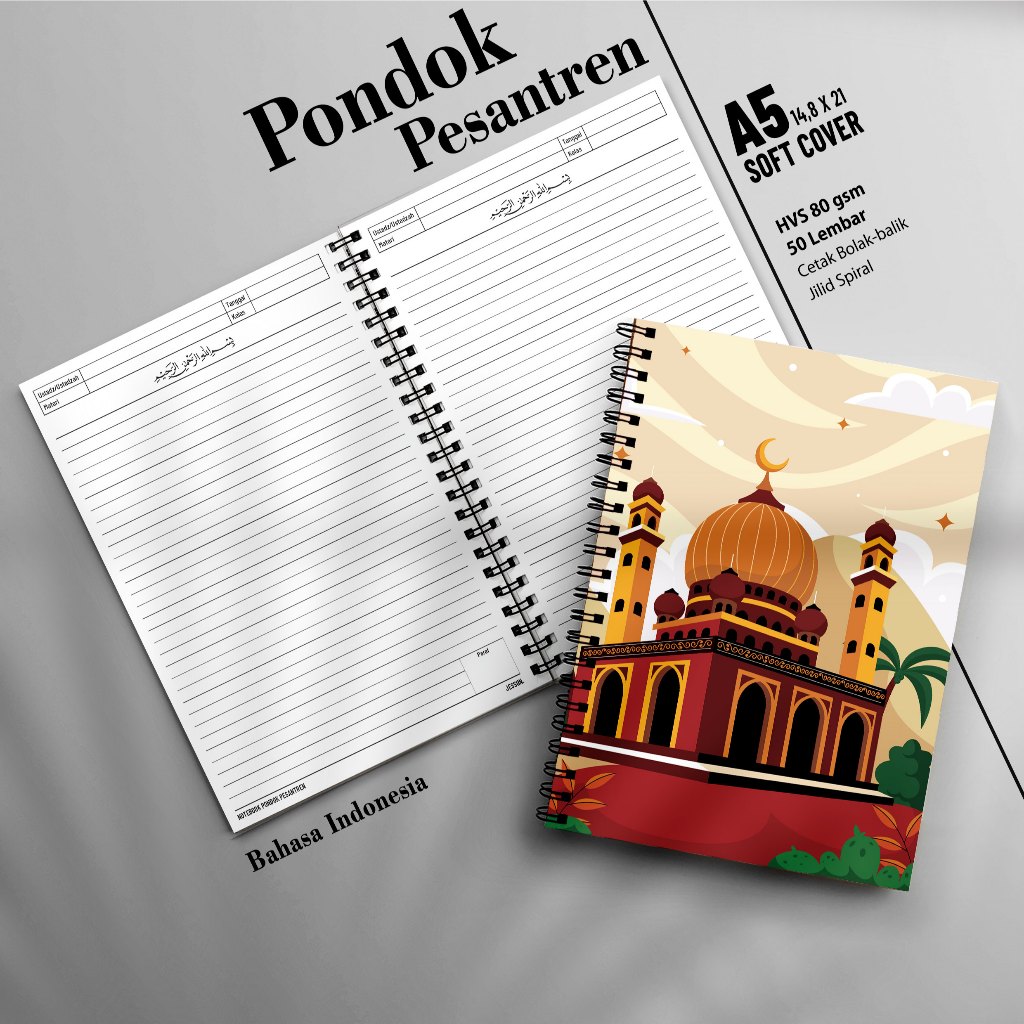 Jual Buku PONDOK PESANTREN A5 Notebook Catatan Santri | Shopee Indonesia