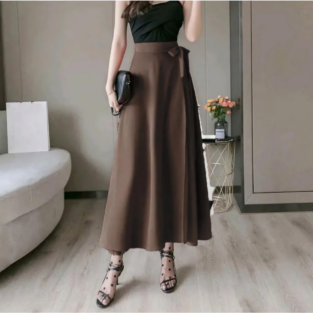 Jual Rok Flare Wanita - Rok Lilit Wanita Masakini / Rok panjang wanita ...