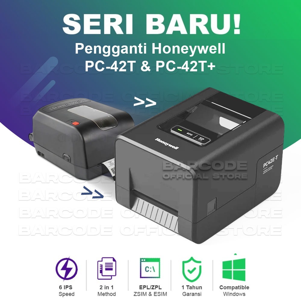 Jual PRINTER BARCODE HONEYWELL PC42T - LABEL HONEYWELL PC42 - PC 42 T ...
