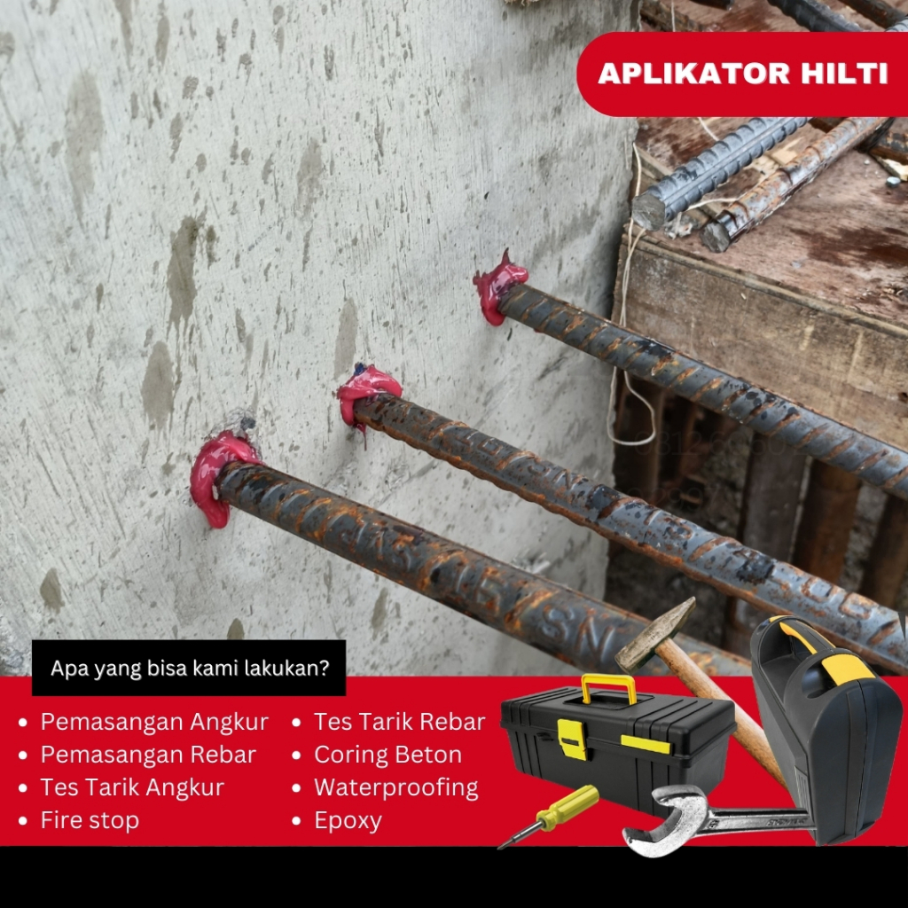 Jual Aplikator Angkur Hilti Pemasangan Rebar D19 Ulir | Shopee Indonesia