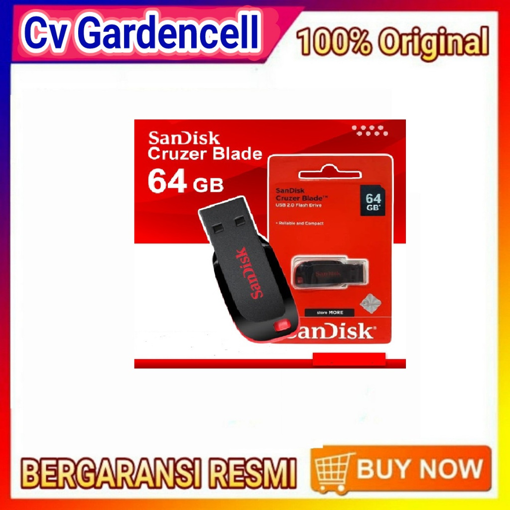 Jual FLASHDISK SANDISK 64GB CRUZER BLADE | Shopee Indonesia