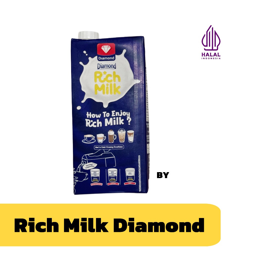 Jual Diamond Rich Milk Creamy UHT 1 Liter | Shopee Indonesia