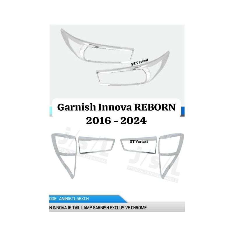 Jual Garnish Lampu Innova REBORN CHOROME 2016 2017 2018 2019 2020 2021 2022 2023 2024 REBORN ...