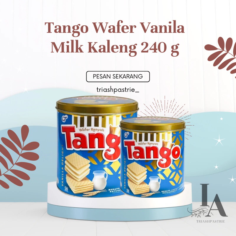 Jual Tango Wafer Vanilla Milk Kaleng 240g | Shopee Indonesia