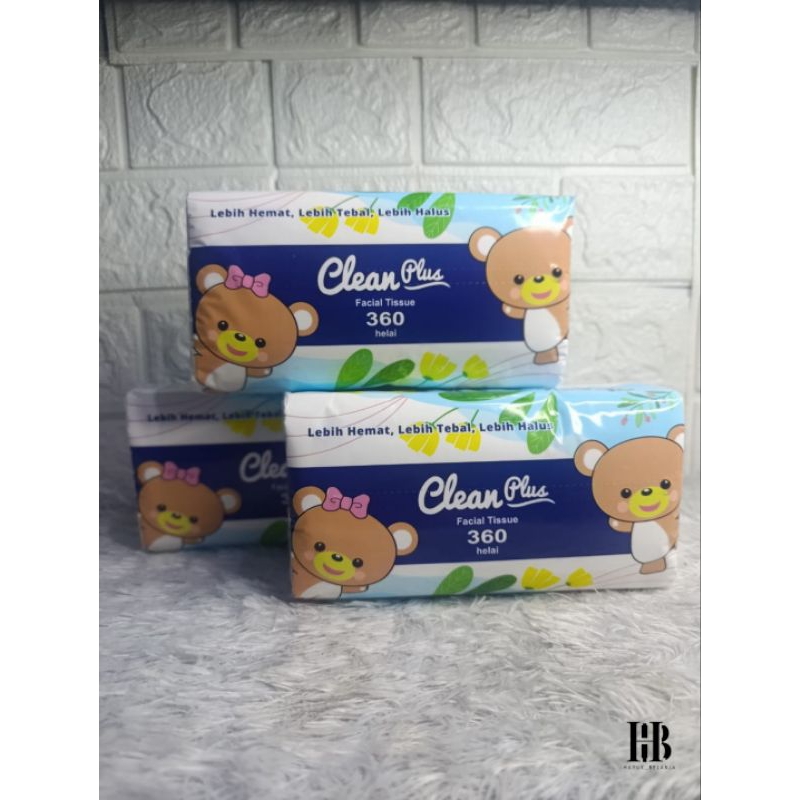 Jual Tisu Clean Plus Softpack Tissue 360 helai Isi 8 Pack (NEW ...