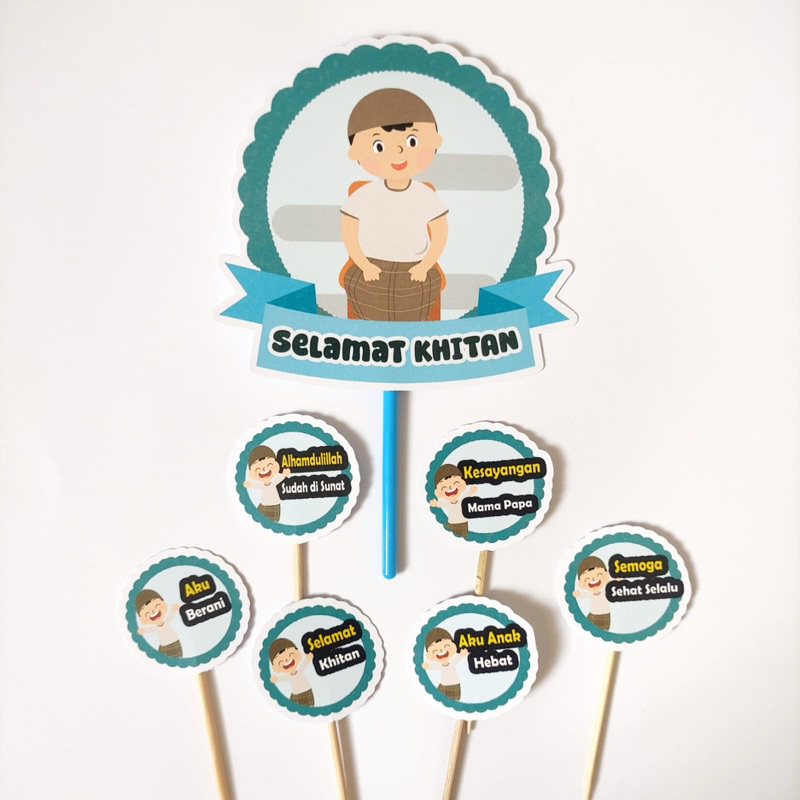 Jual TOPPER KHITANAN (LA-001) / CAKE TOPPER KHITANAN / TOPPER KUE ...