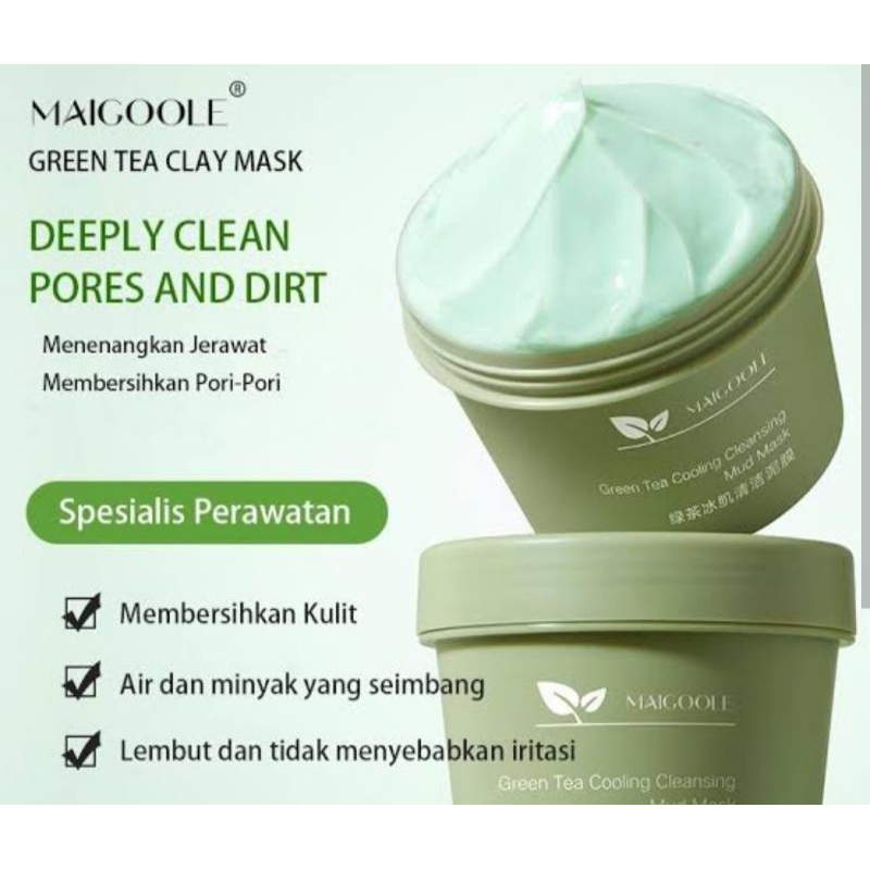 Jual Maigoole (Green Tea Clay Mask) | Shopee Indonesia