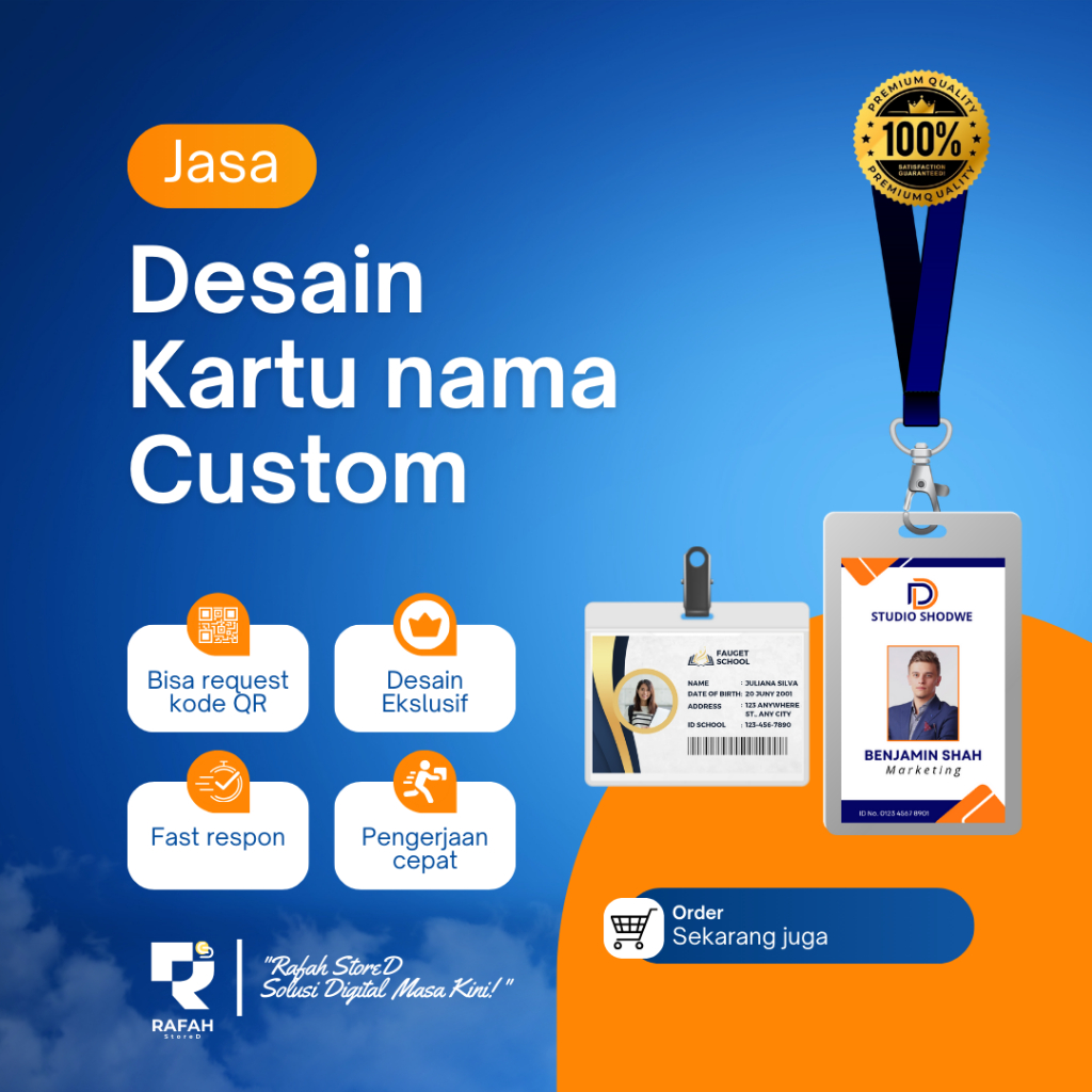 Jual JASA DESAIN ID CARD | Id Card Profesional, Elegan & Custom Sesuai ...