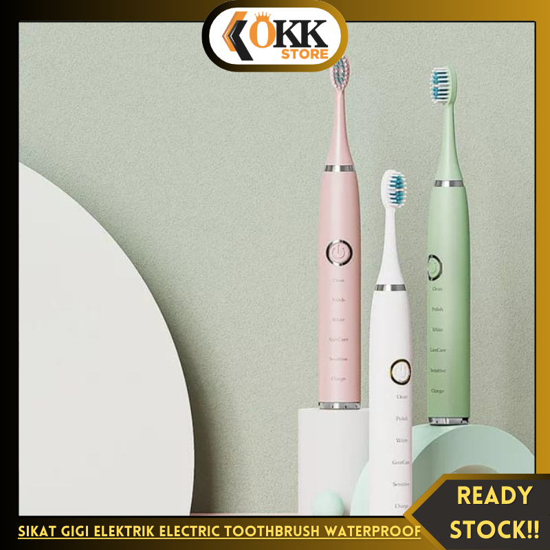 Jual OKK Sikat Gigi Elektrik Electric Toothbrush Waterproof Sikat Gosok ...