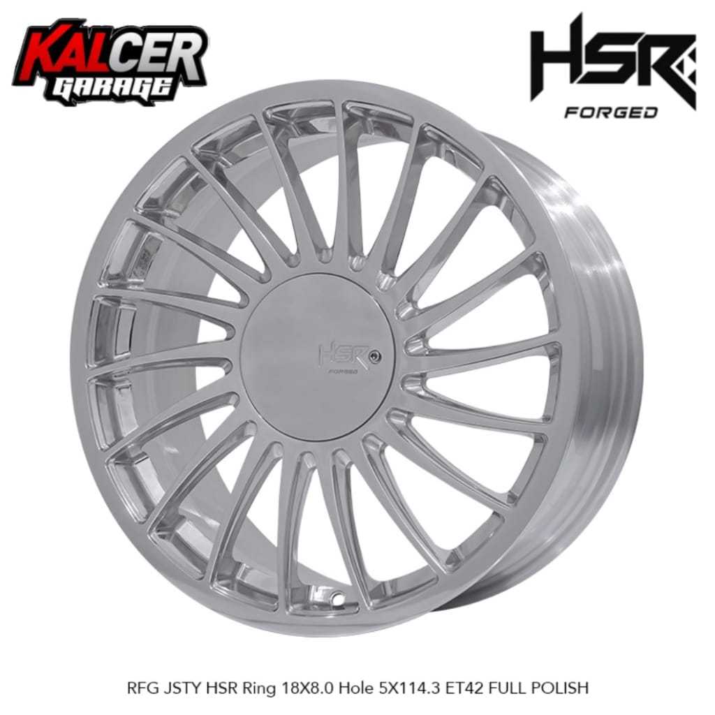 Jual VELG HSR FORGED RFG JSTY R18 LEBAR 8 5X114,3 FULL POLISH | Shopee Indonesia
