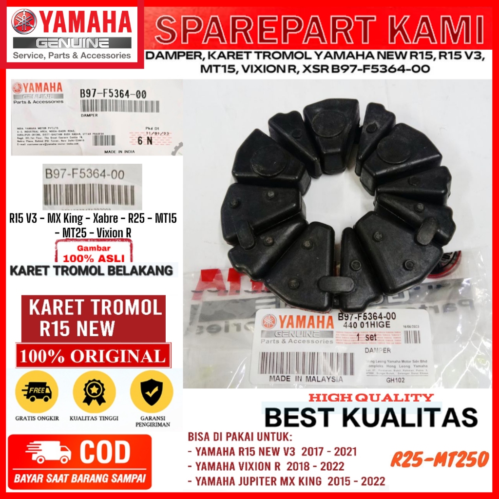 Jual KARET GEAR TROMOL DUMPER NAP GEAR R25-R15 V3 V4-MT25-MT15-XSR 155 ...