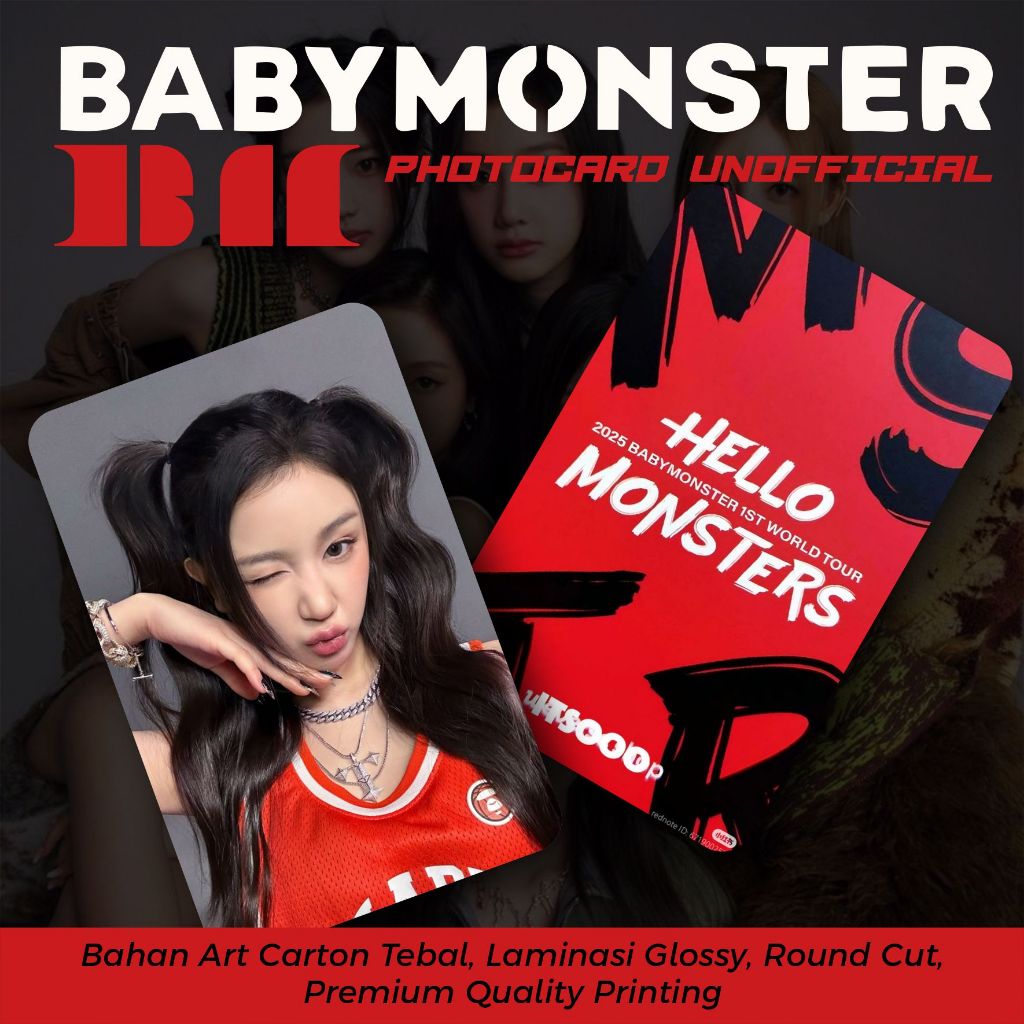 Jual PHOTOCARD BABYMONSTER BAEMON YG 25 KARTU FOTO HELLO MONSTERS ...
