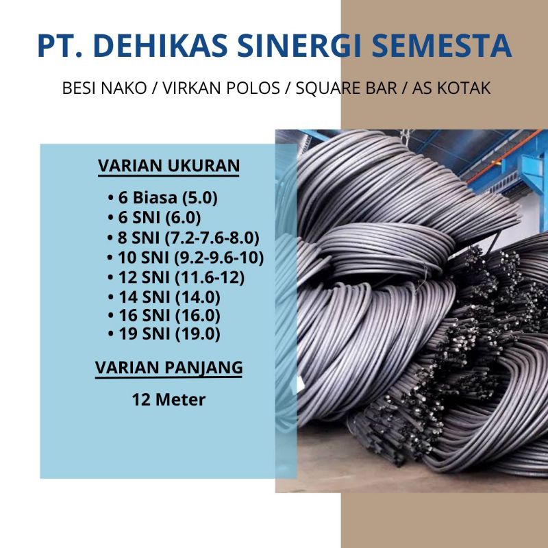 Jual Besi Beton Polos 8 SNI (FULL & TIDAK FULL) | Shopee Indonesia