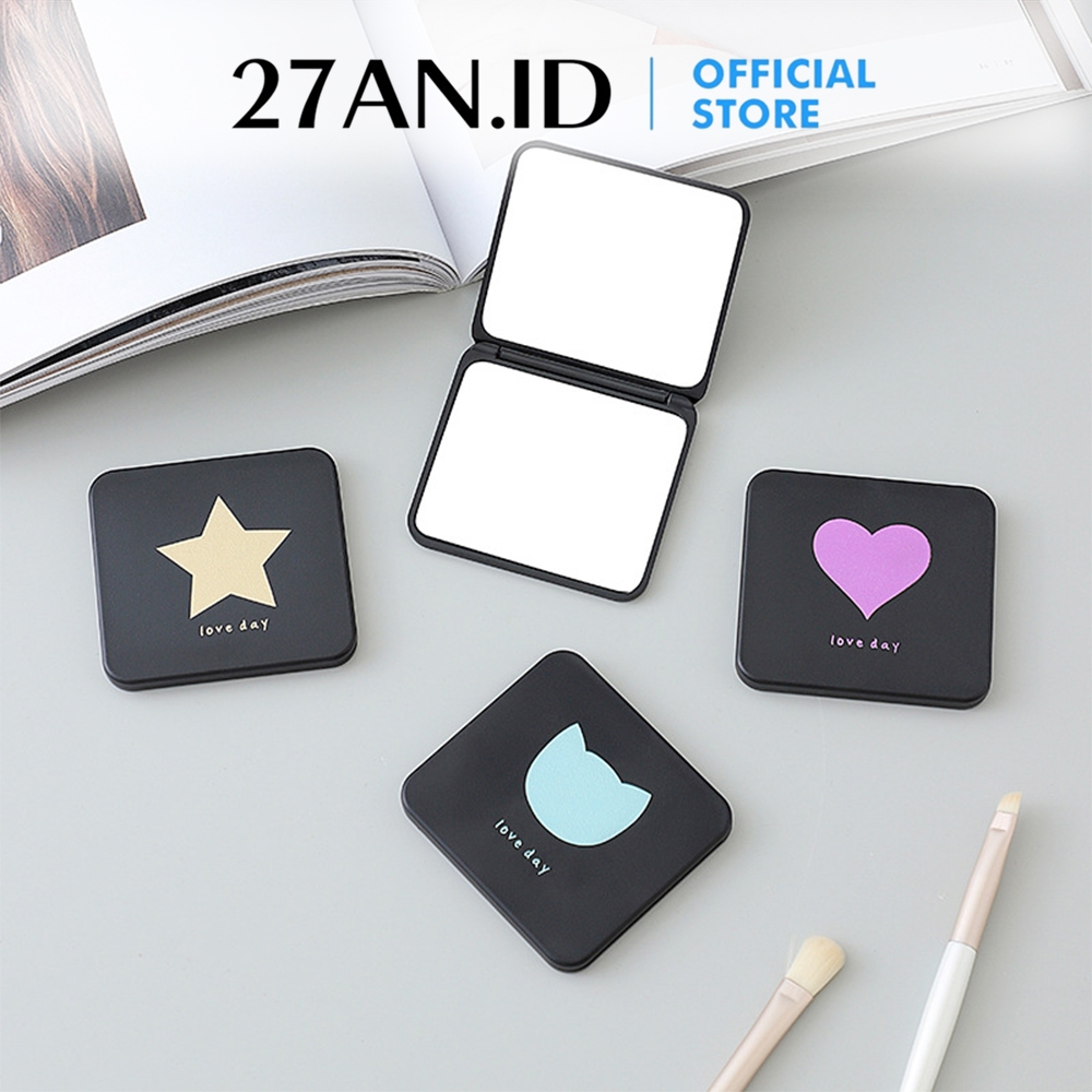 Jual Cermin Lipat Mini H317 Model Persegi 2 Sisi Cermin Makeup | Shopee ...