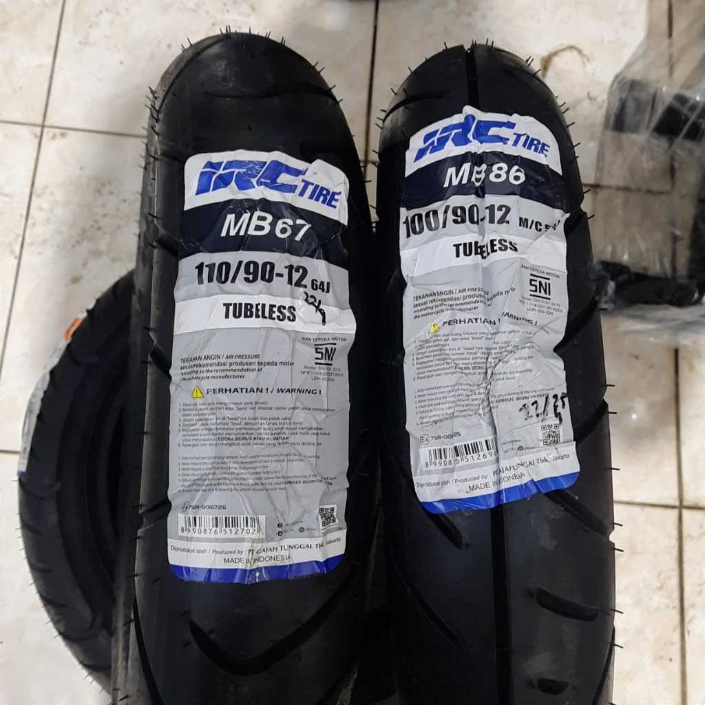 Jual Ban IRC 100/90-12 MB86 Tubeless Ban Depan Scoopy | Shopee Indonesia
