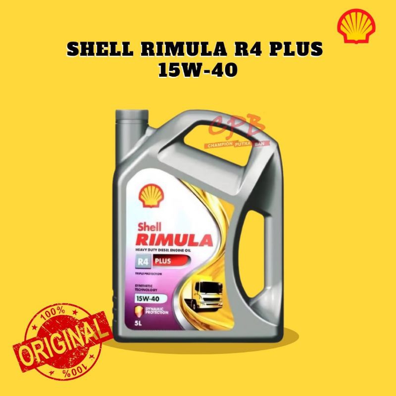 Jual OLI SHELL RIMULA R4 PLUS 15W-40 5LT SOLAR | Shopee Indonesia